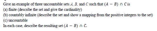Solved Determine if each of these sets is finite, countably | Chegg.com