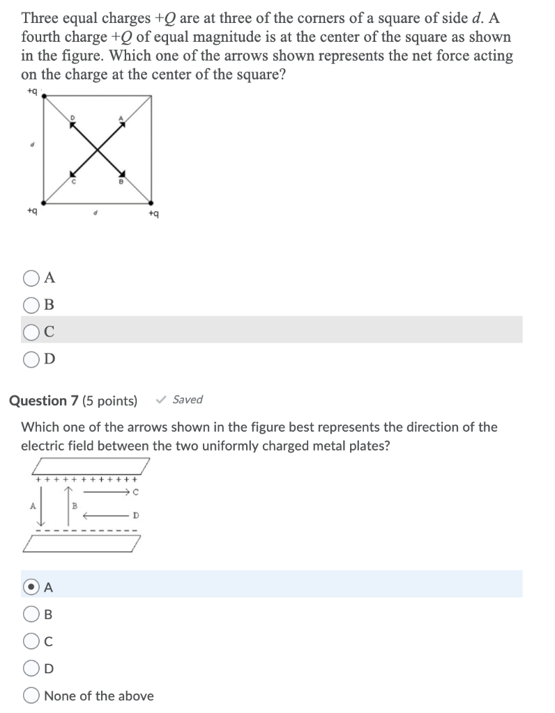 Solved Three equal charges +Q are at three of the corners of | Chegg.com