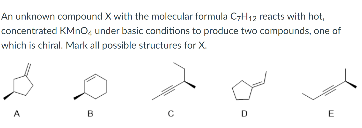 [Solved]: An unknown compound ( mathrm{X} ) with the mo