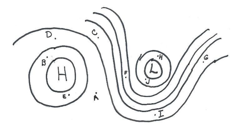 Solved Given the upper level chart (Northern Hemisphere) | Chegg.com