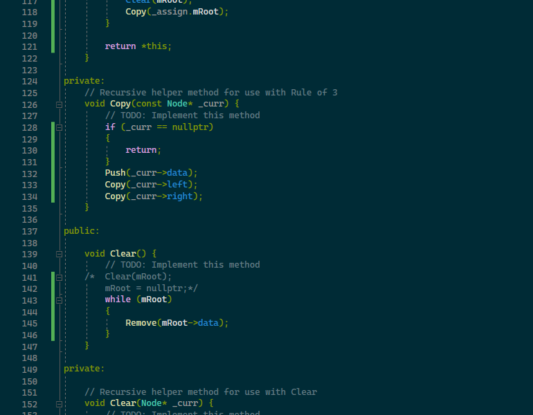 Solved child->parent = _node → parent; if (_node == _node → | Chegg.com