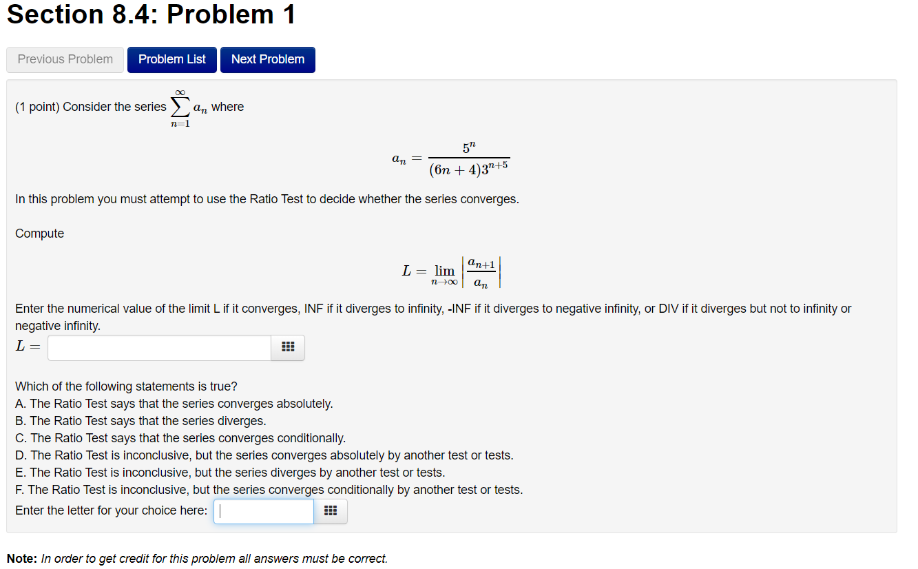 Solved Section 8.4: Problem 1 Previous Problem Problem List | Chegg.com