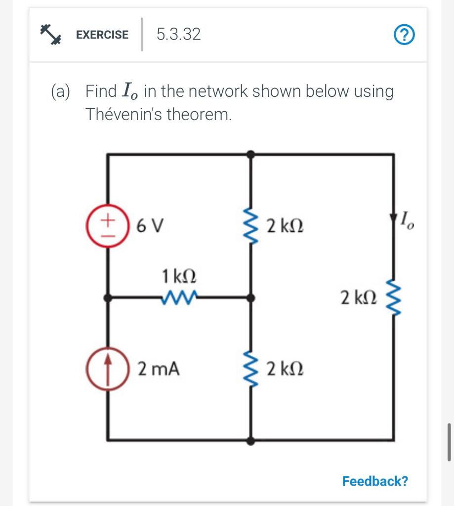 Solved a) Find Io in the network shown below using | Chegg.com