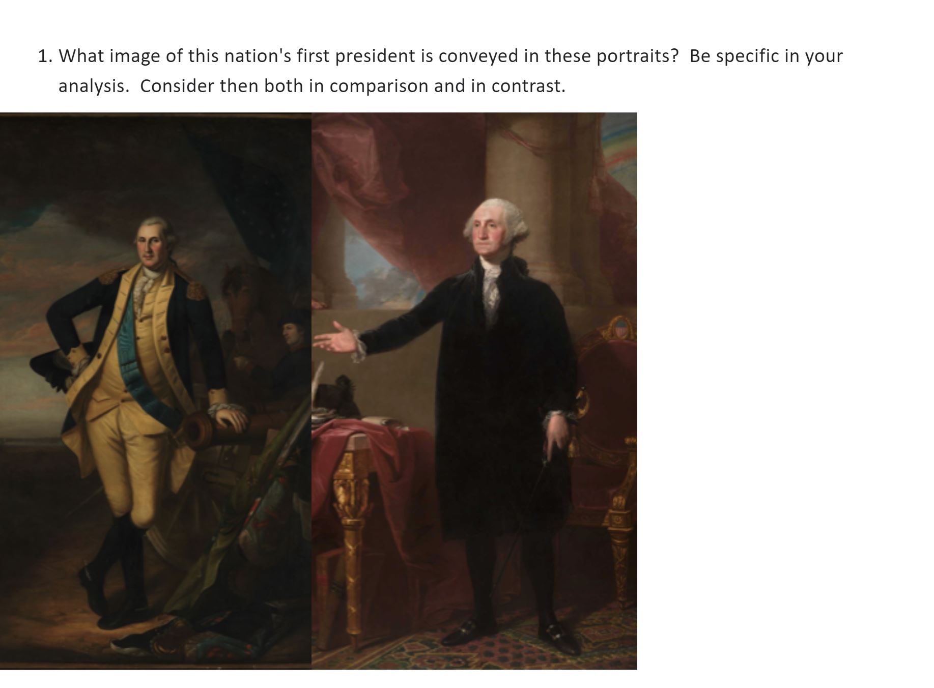 1. What image of this nation's first president is | Chegg.com