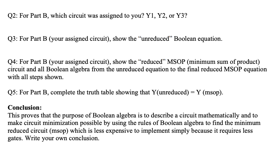 Solved Experiment # 5B Title: NAND/NOR Boolean algebra | Chegg.com