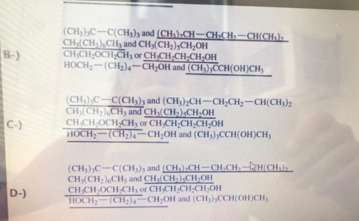 Solved For each pair of compounds, predict the correct set | Chegg.com