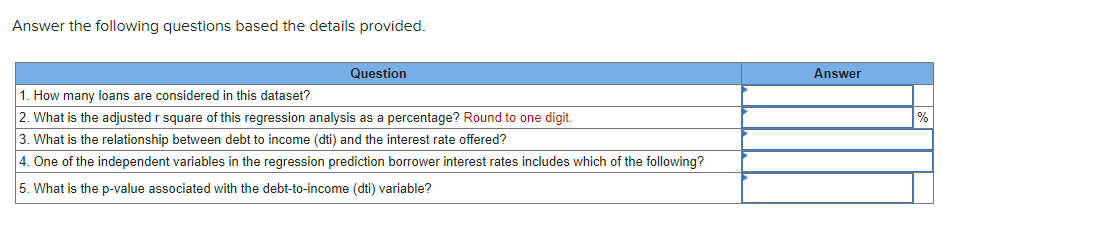 Answer the following questions based the details | Chegg.com