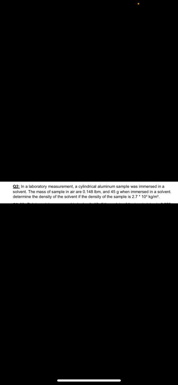 Solved Q2: In a laboratory measurement, a cylindrical | Chegg.com