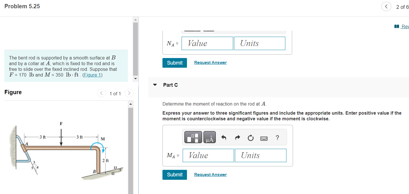 [solved] Determine The Magnitude Of The Reaction Force On