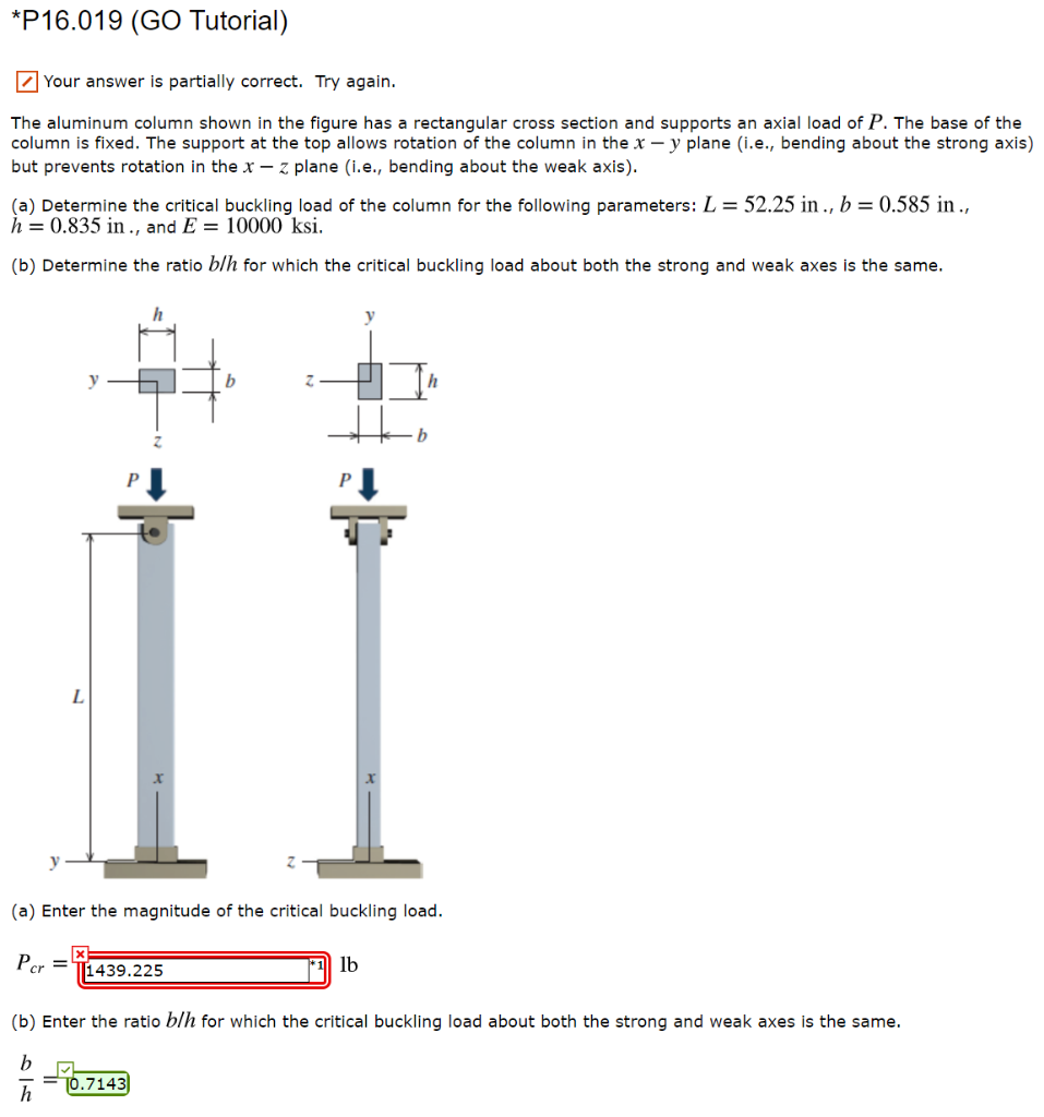 Solved *P16.019 (GO Tutorial) 7 Your answer is partially | Chegg.com