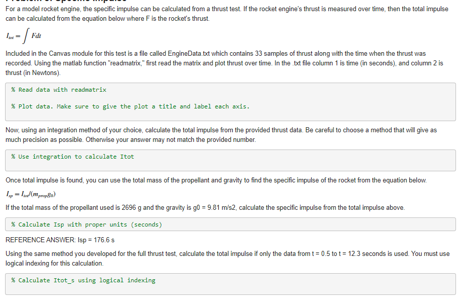 Solved Write this in Matlab ASAP and please make sure to | Chegg.com