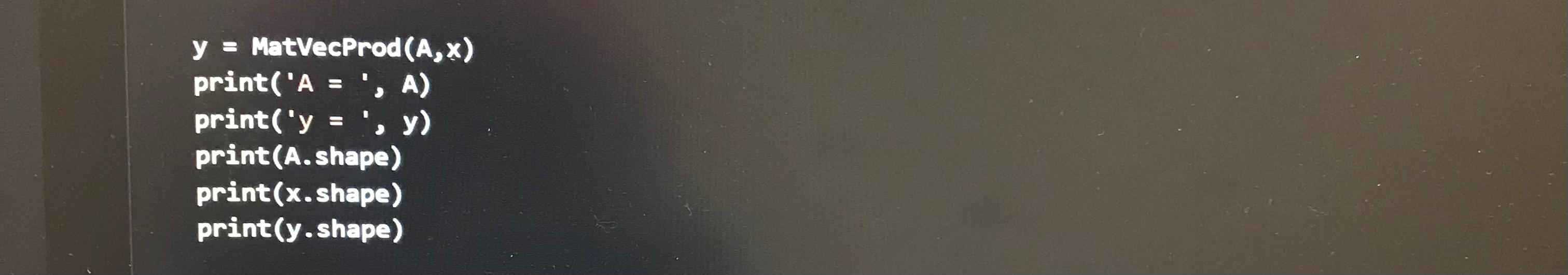 Solved Problem #1. Tridiagonal Matrix Write code to create a | Chegg.com