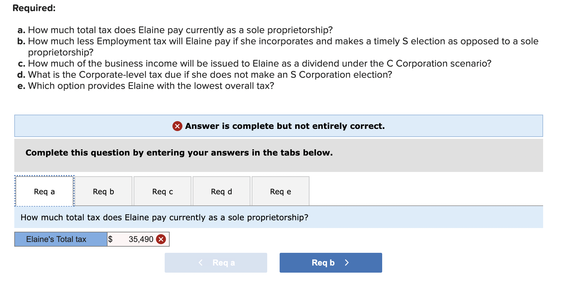 Entity Choice for the Entrepreneur Blue-Eyed Beauty | Chegg.com