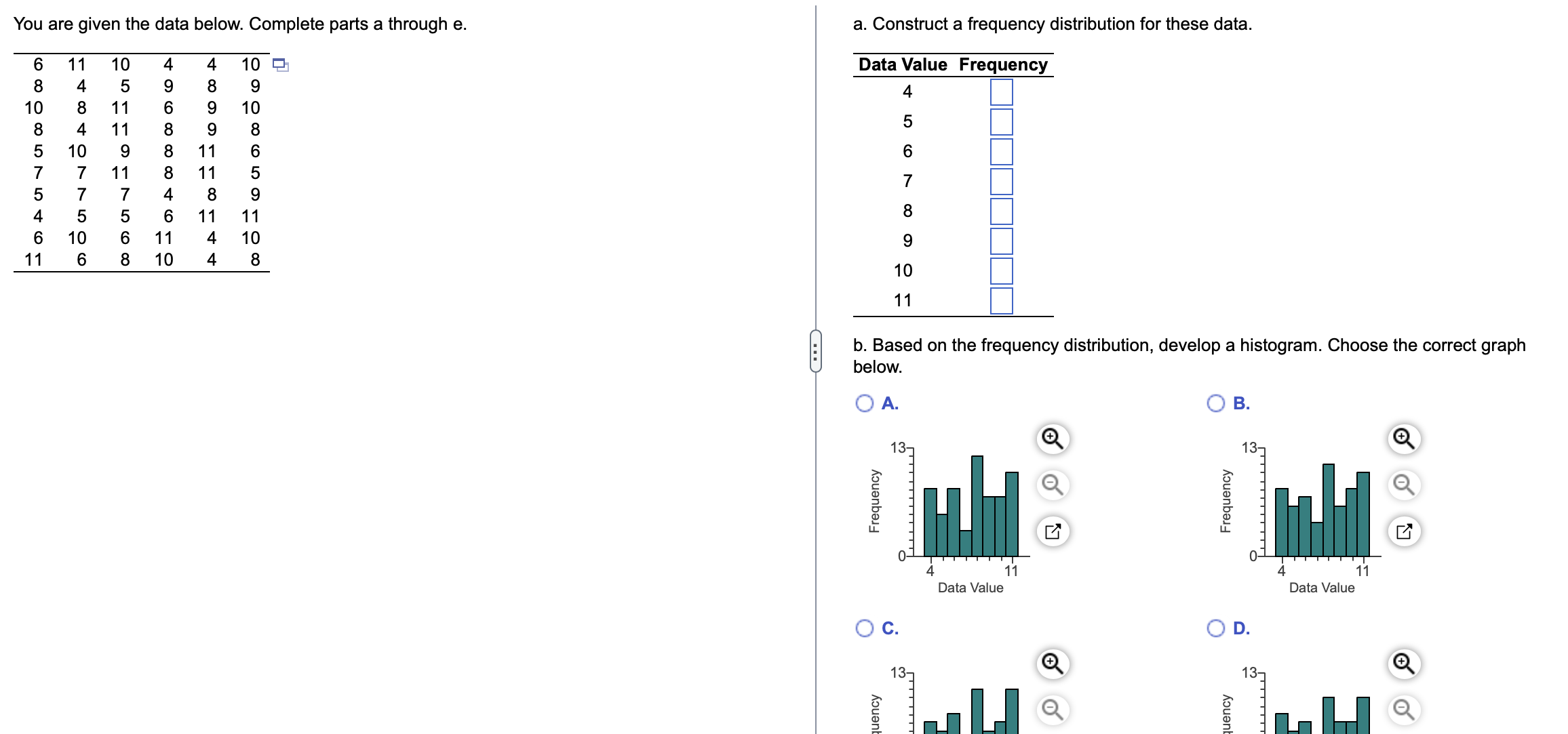 Solved c. Construct a relative frequency distribution. | Chegg.com