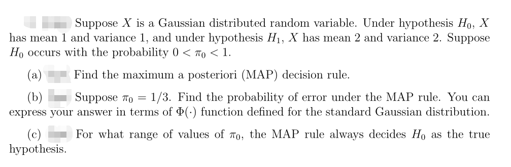 - Suppose X is a Gaussian distributed random | Chegg.com