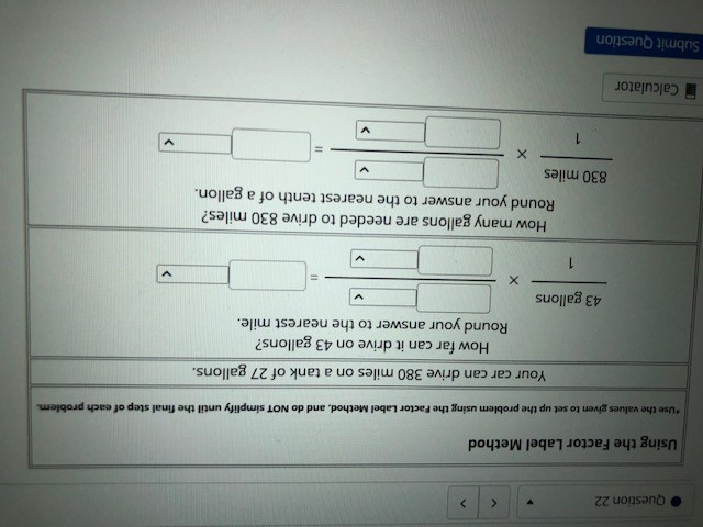 Solved Using the Factor Label Method "Use the values given | Chegg.com