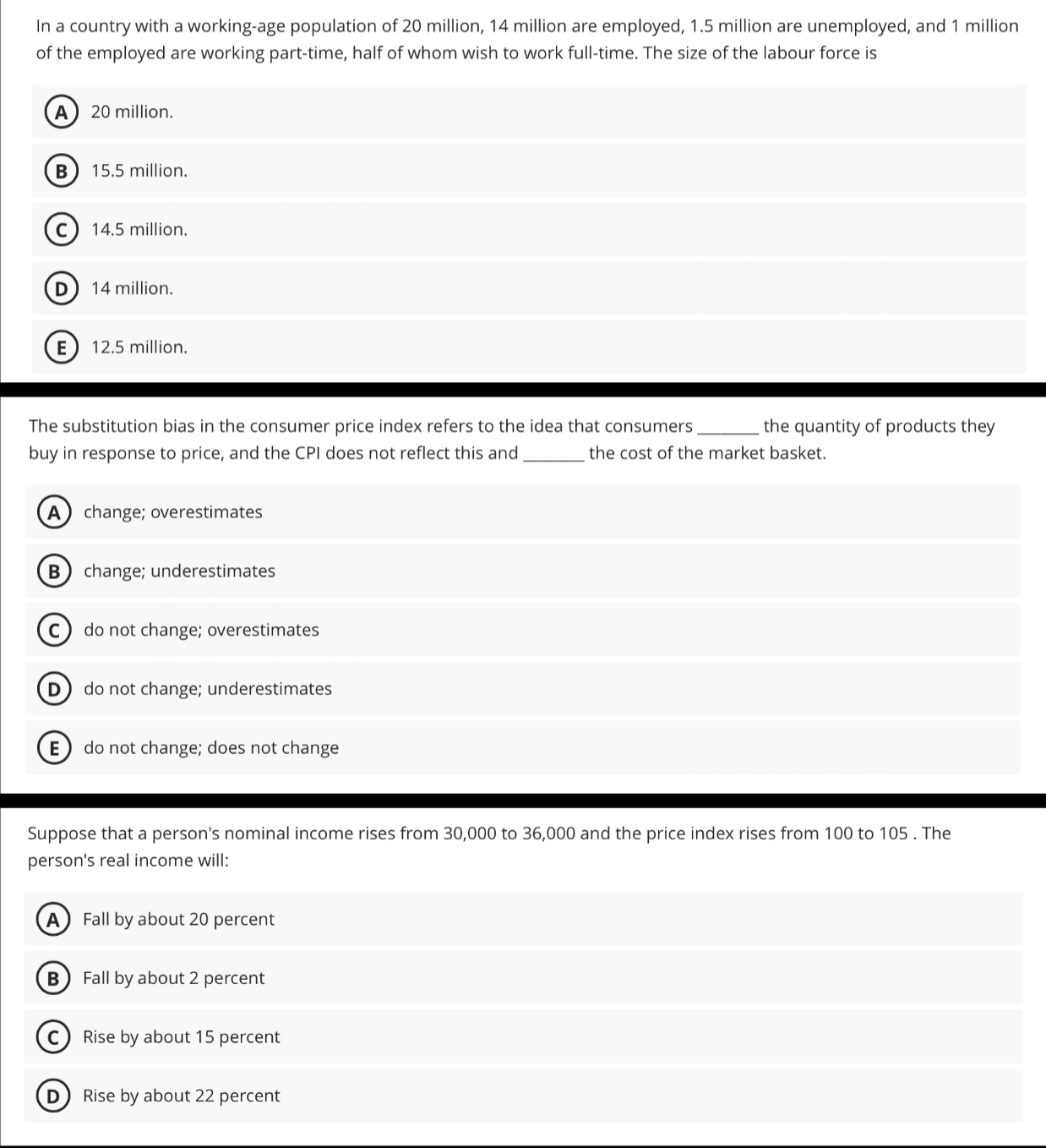 Solved The substitution bias in the consumer price index | Chegg.com