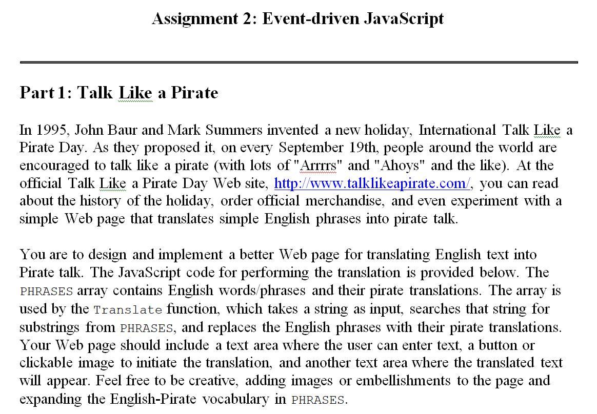 Solved PHRASES = [["hello", "ahoy"], ["hi", "yo-ho-ho"], | Chegg.com