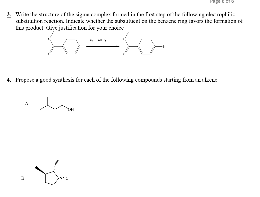 Solved Page 6 of 6 3. Write the structure of the sigma | Chegg.com