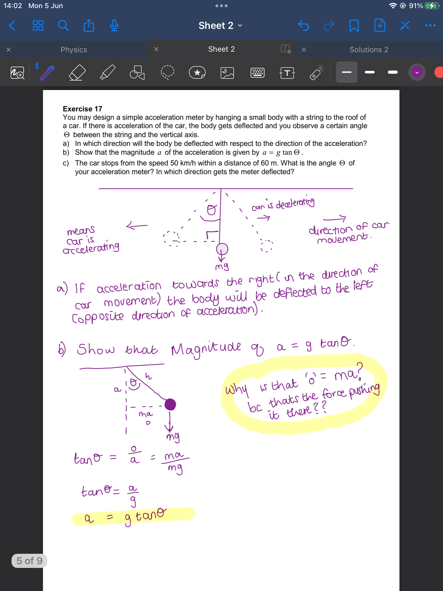 Solved Exercise 17 You may design a simple acceleration | Chegg.com