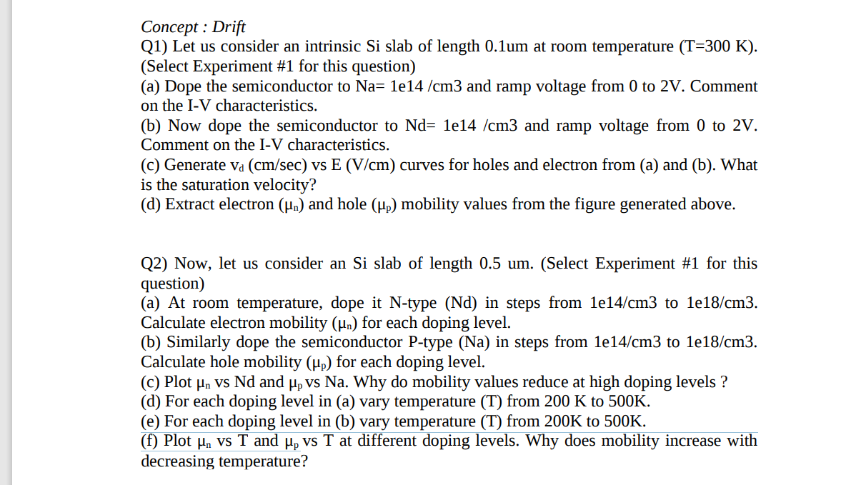 Solved Bias step = 10 use nanohub to solve the question and | Chegg.com