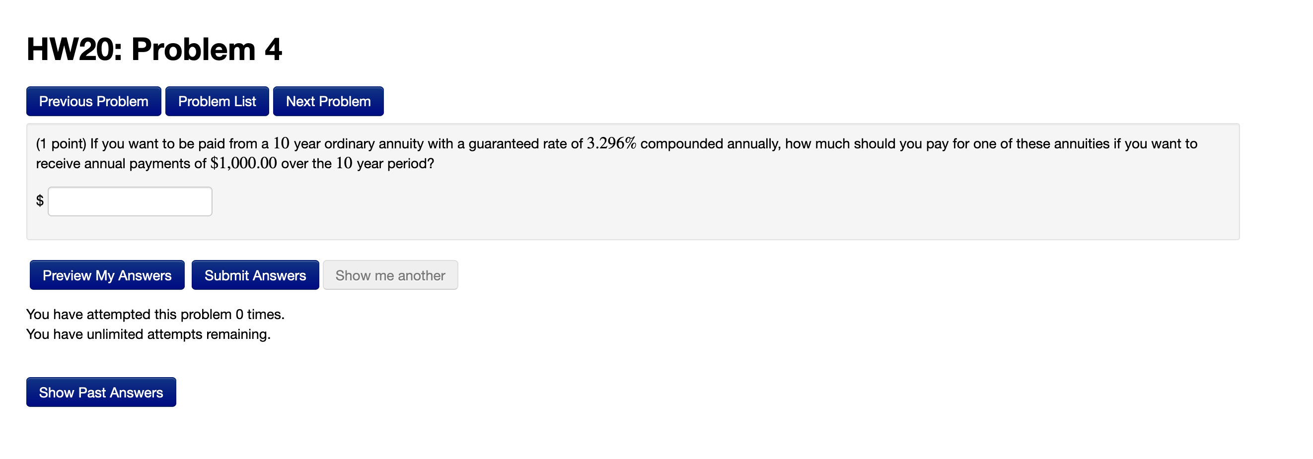 Solved HW20: Problem 4 Previous Problem Problem List Next | Chegg.com