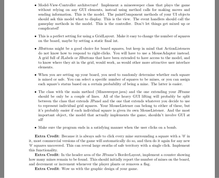 Solved Minesweeper 0 Figure 4: A half-completed game of | Chegg.com