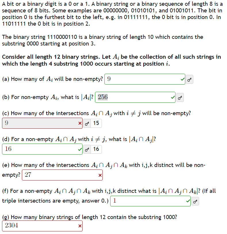 Solved sequence of 8 bits. Some examples are 00000000, | Chegg.com