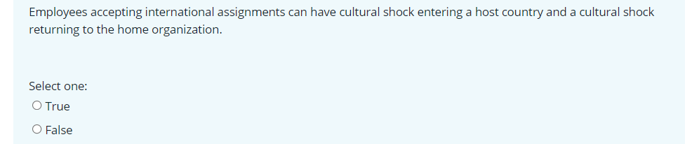 Solved Employees accepting international assignments can | Chegg.com