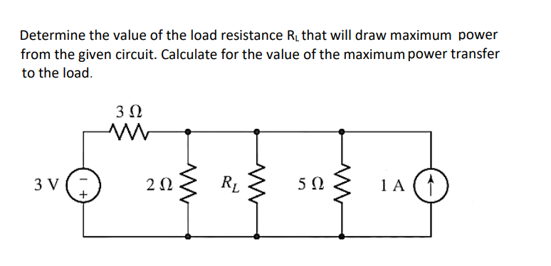 Solved Determine the value of the load resistance RL that | Chegg.com