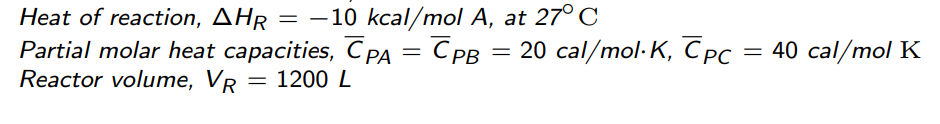 Example 6.2: Liquid-phase batch reactor The | Chegg.com