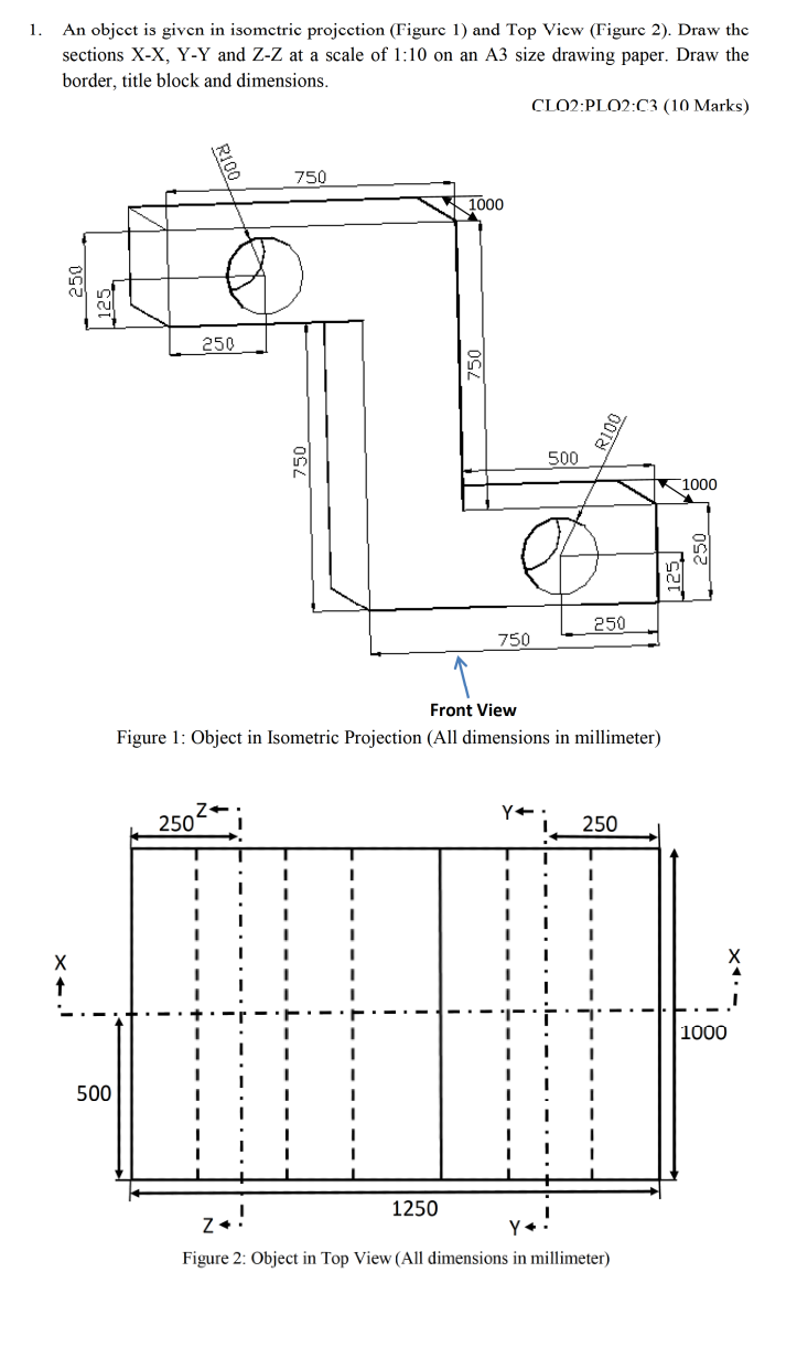 Solved Engineering Manual Drawing. (Sectional | Chegg.com