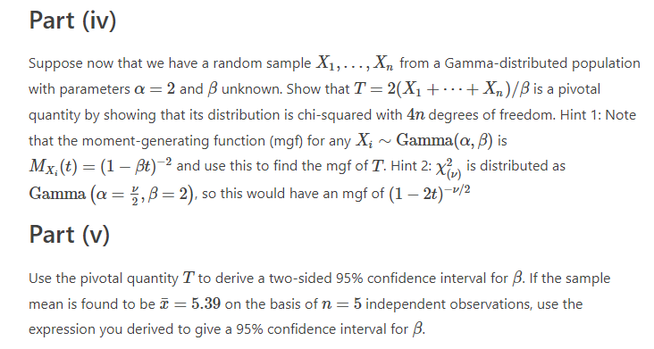 Solved Suppose now that we have a random sample X1,…,Xn from | Chegg.com
