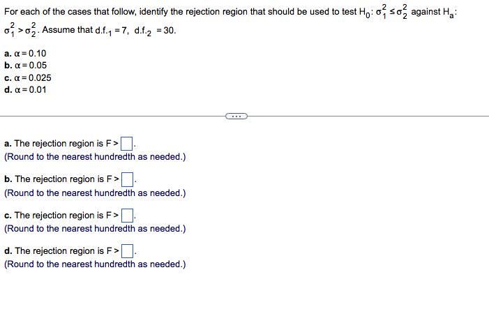 Solved For each of the cases that follow, identify the | Chegg.com