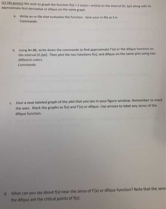 Solved Mathlab 