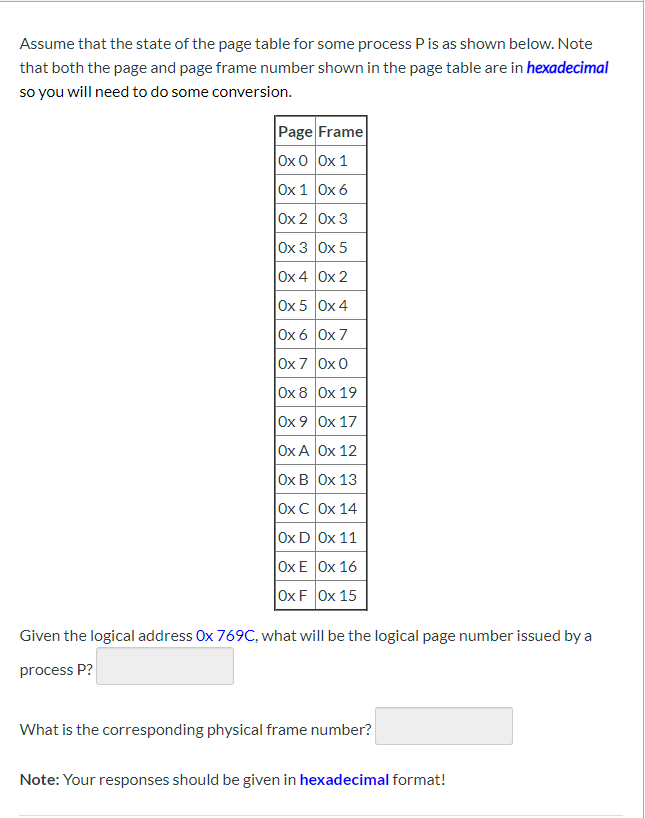 Solved I'm studying paging and I need help with this | Chegg.com