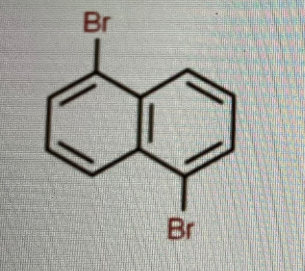 Solved Above is the structure for 1,5-dibromonaphthalene. a) | Chegg.com