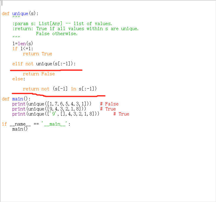 Solved Question 3 (Element Uniqueness Problem): Consider the | Chegg.com