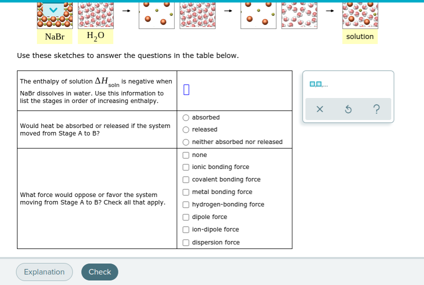 Solved A small amount of sodium bromide (NaBr) is dissolved | Chegg.com
