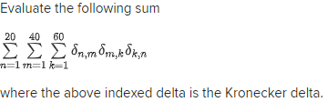 Solved Evaluate the following sum | Chegg.com