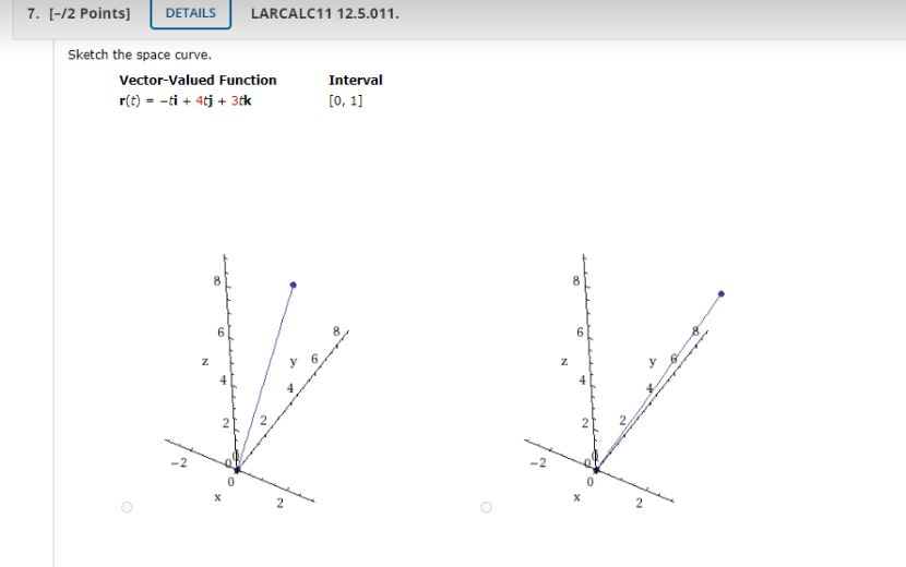 Solved Sketch the space curve. Vector-Valued Function | Chegg.com