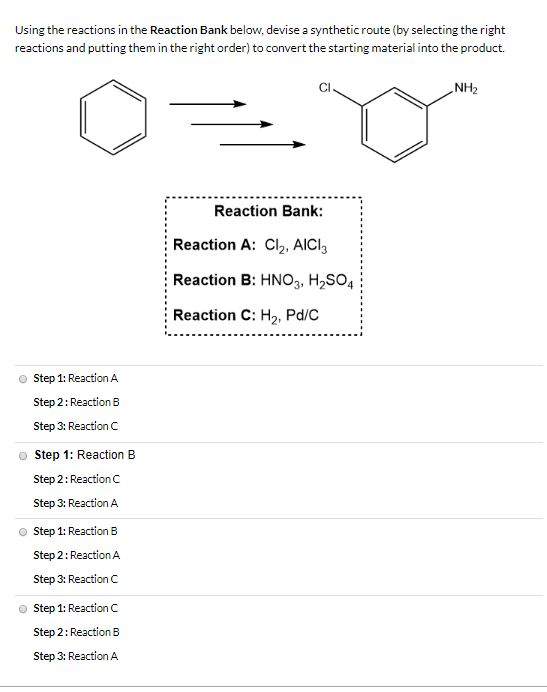 Solved Using the reactions in the Reaction Bank below.devise | Chegg.com
