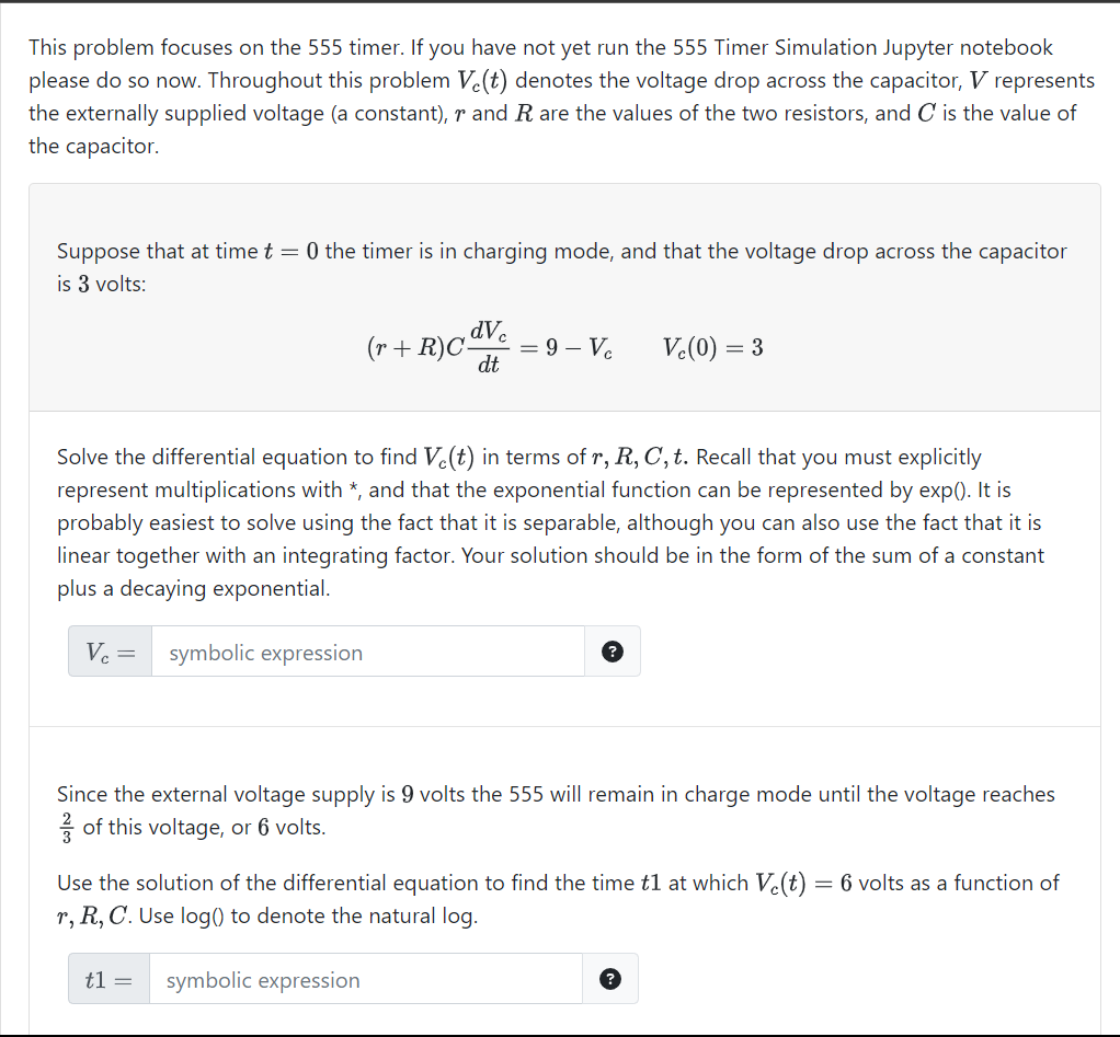 Solved This Problem Focuses On The 555 Timer If You Have