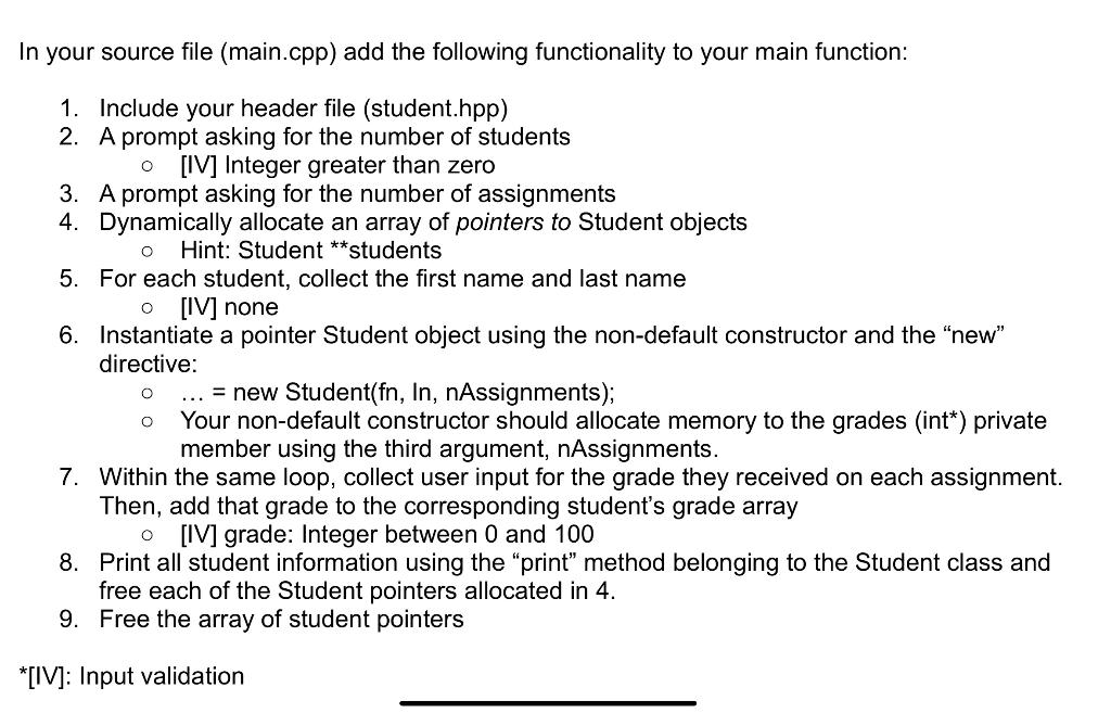 Solved Student.hpp: #include #include #include class Student | Chegg.com