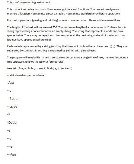 Solved This is a C programming assignment This is about | Chegg.com