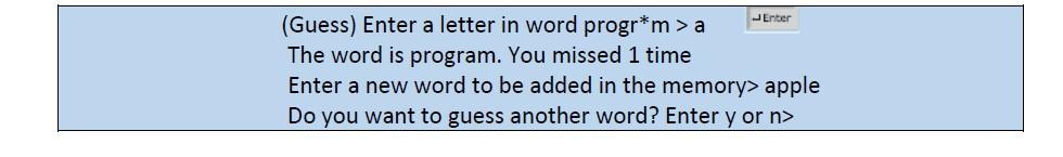 Solved Write a program for hangman game that randomly picks | Chegg.com