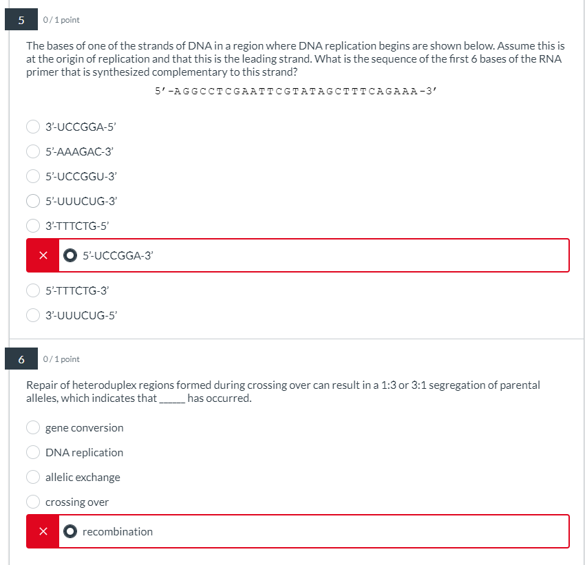 Solved Repair of heteroduplex regions formed during crossing | Chegg.com