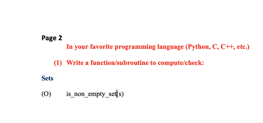 Solved Page 2 In your favorite programming language (Python, | Chegg.com