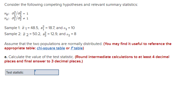 Solved Consider the following competing hypotheses and | Chegg.com