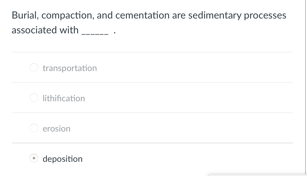 Compaction And Cementation
